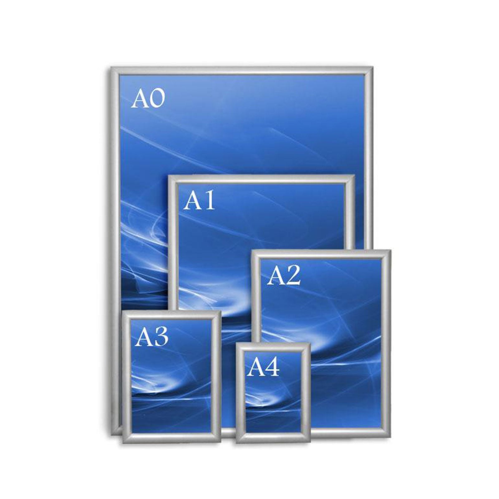 Poster Frame | Aluminium Snap Click Frame System | Sizes A0 to A4